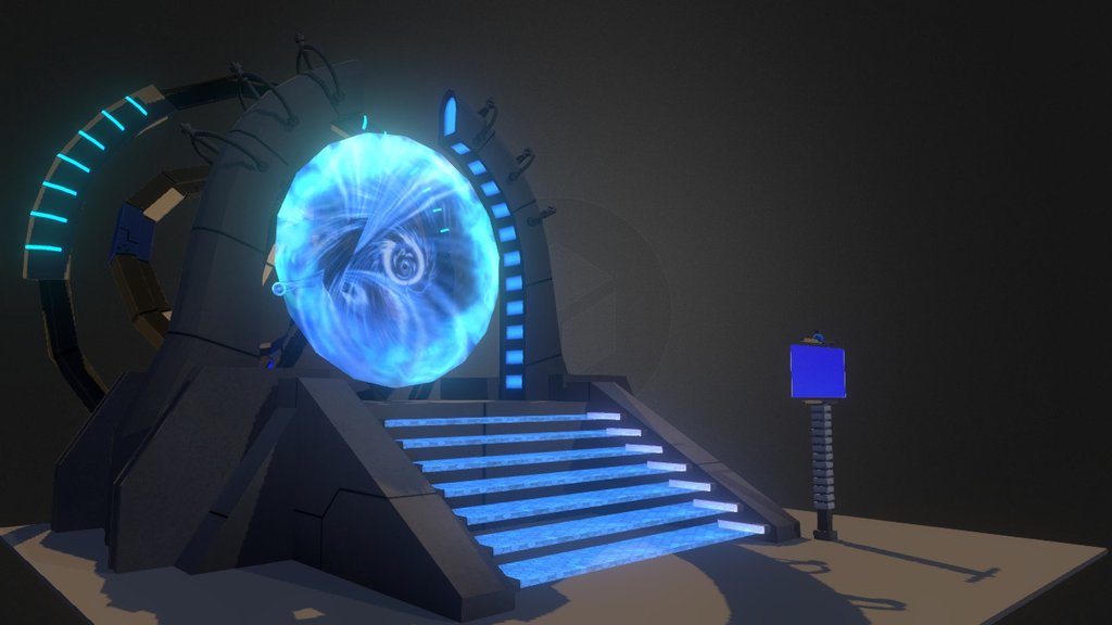 Qbots - Warp Gate - 3D model by bjackson [e39b288] - Sketchfab