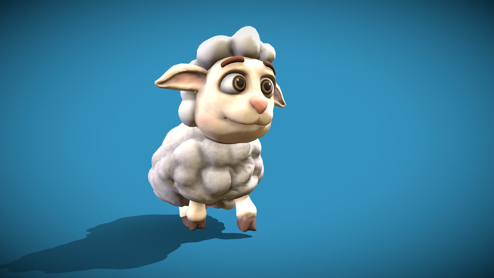 cartoon little sheep - Buy Royalty Free 3D model by 3DAnvil [e39dc9f ...