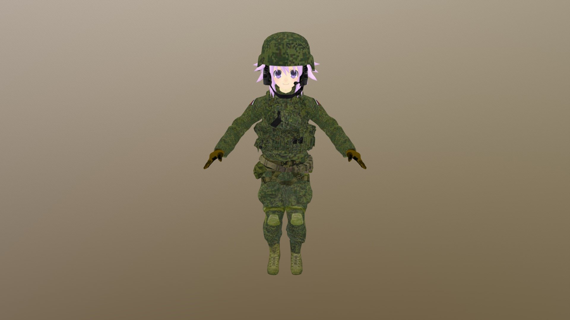 ВС РФ аниме для VRCHAT - Download Free 3D model by AniDub_2901 ...