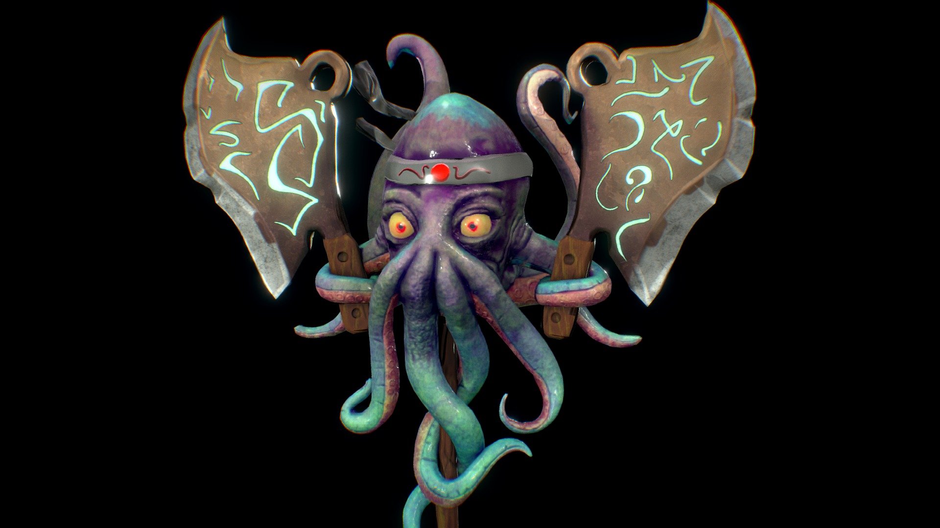 Octopus Axe - 3D model by Nicholas Rekow (@Nrekow) [e39f98b] - Sketchfab