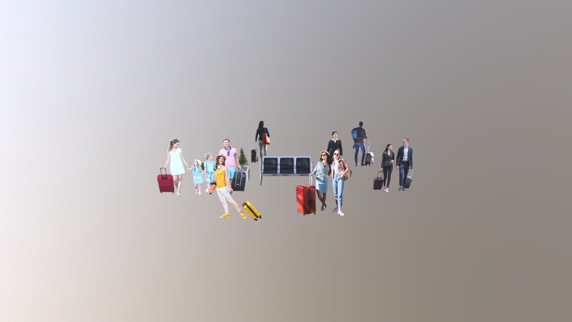 Airport objects - 3D model by TiagoDSP [e3a4c81] - Sketchfab