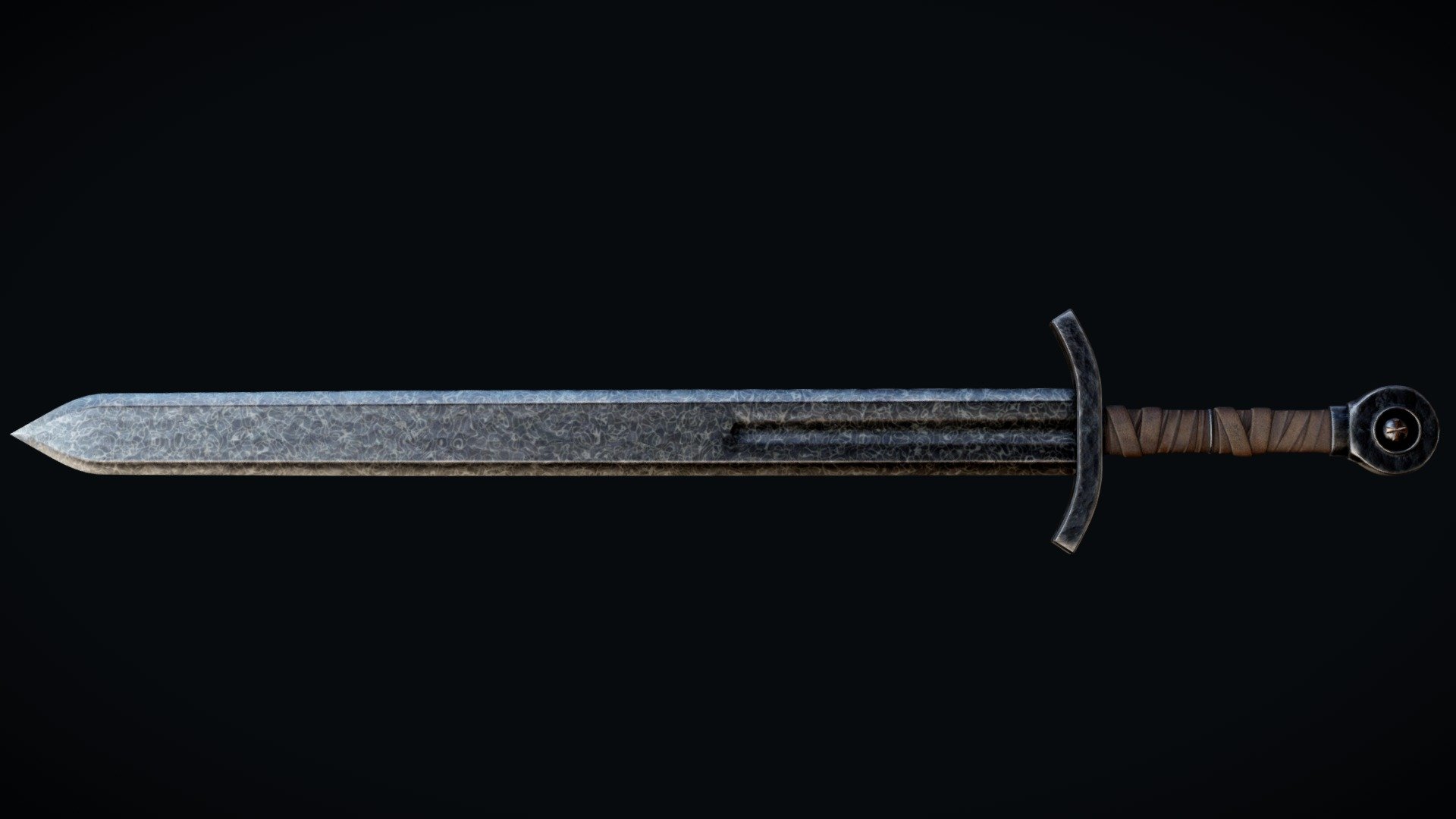 «Valyrian Steel» Sword — Game-Ready Asset - 3D model by Semeon Kulitski ...