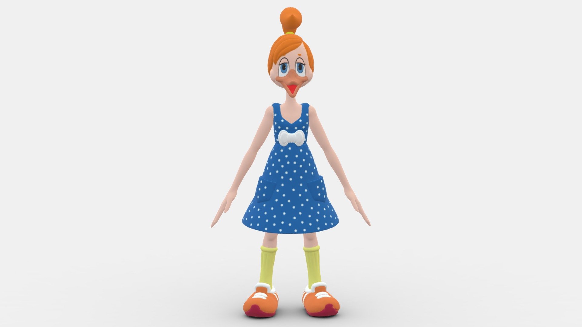 Humanoid Woman Duck 0884 - Buy Royalty Free 3D model by 3DFarm [e3a7017 ...