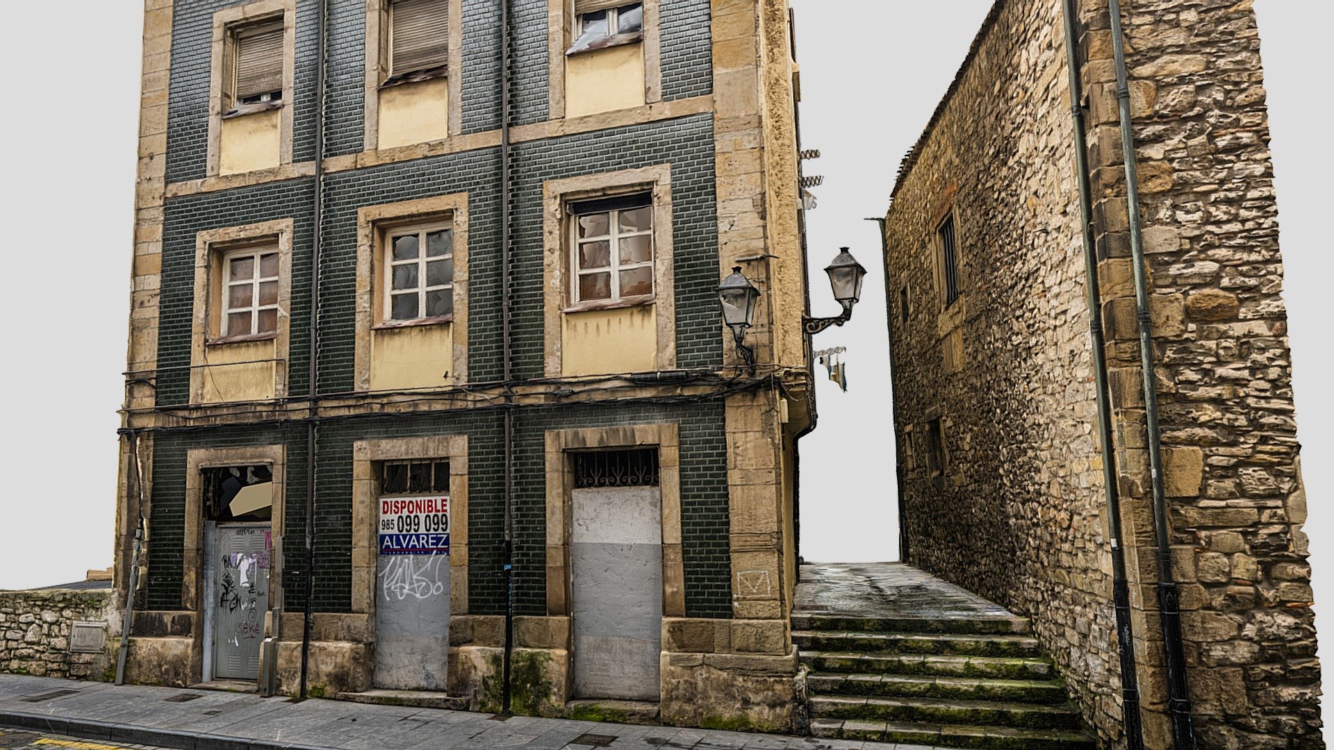 Closed building with stairs scan - Buy Royalty Free 3D model by Miguel ...