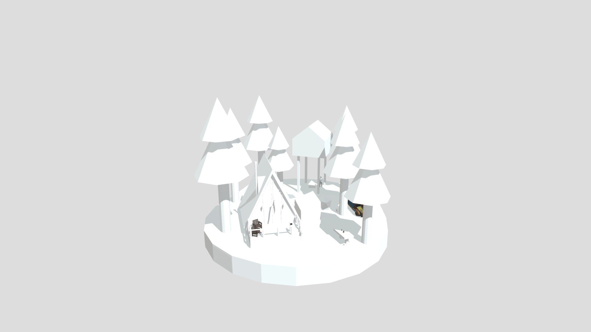 Forest Loner - House model - 3D model by TwanPaemeleire [e3aa2bd ...