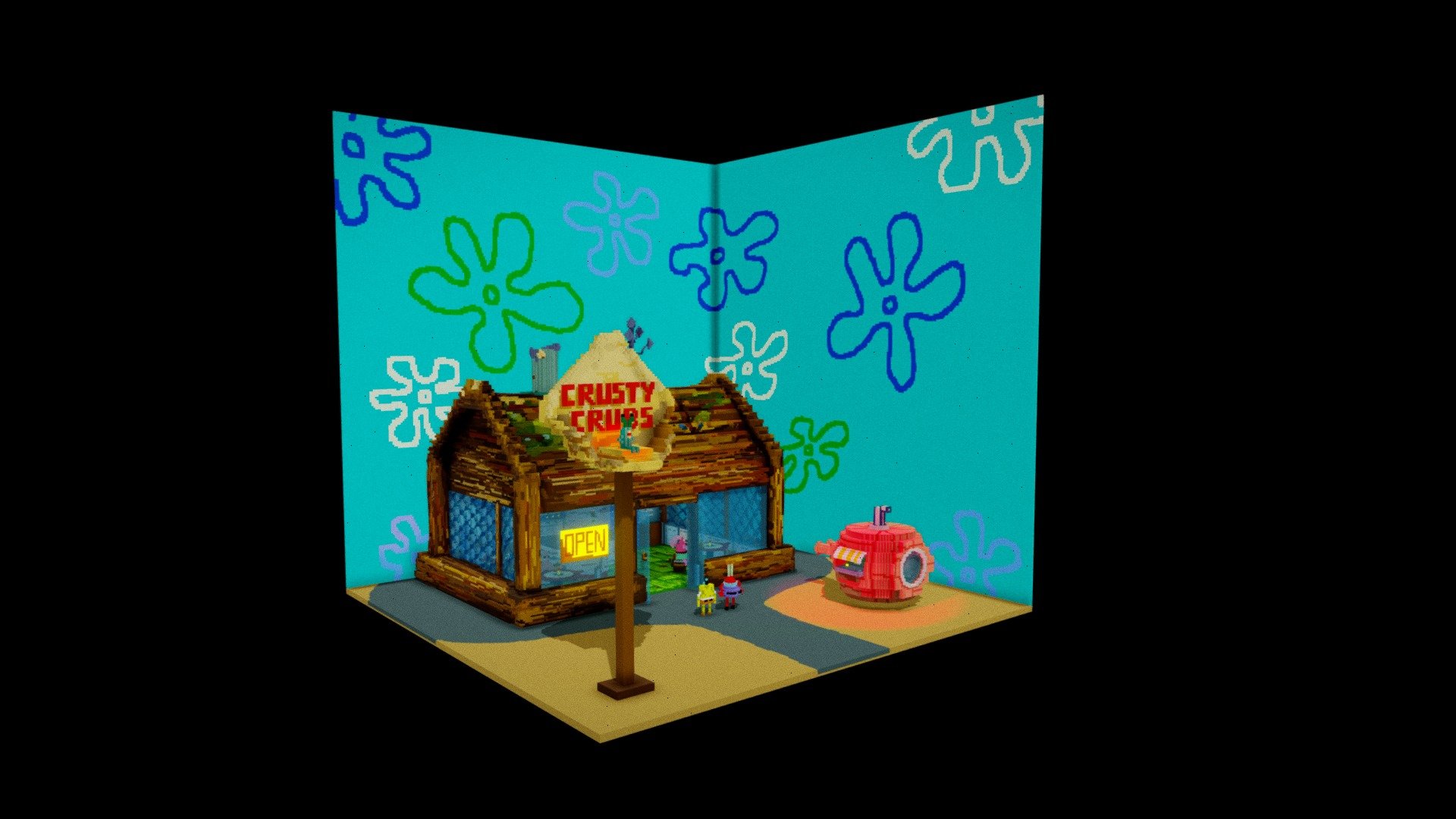Crusty Crabs Day - 3D model by s30471 [e3aa88c] - Sketchfab