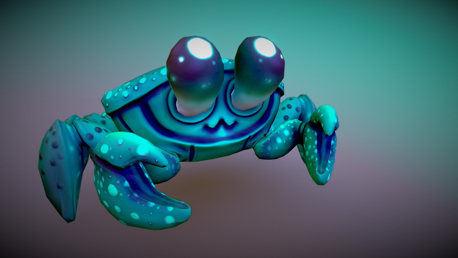 Little gobbit-eyed crab - 3D model by yunna.mi [e3accfd] - Sketchfab