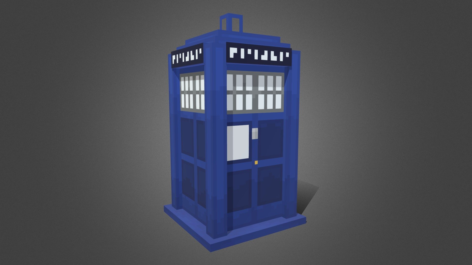 Minecraft Tardis - 3D model by EndingSoon [e3ad44d] - Sketchfab