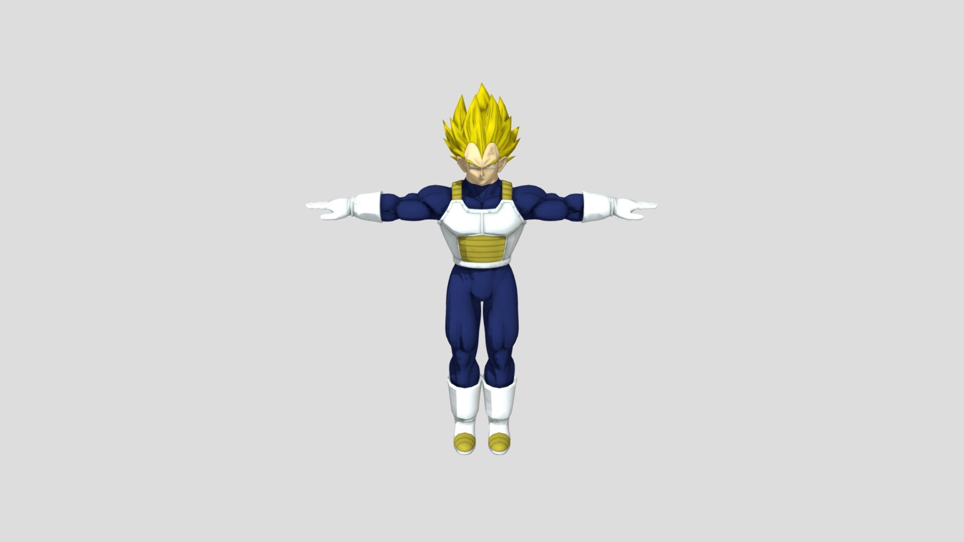 Vegeta Ssj2 - Download Free 3D model by gabrieel22 [e3addf9] - Sketchfab