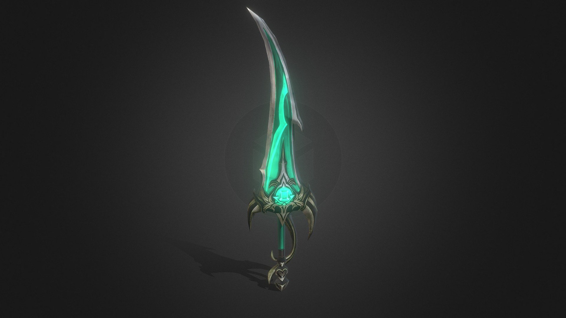 Stylized Fantasy RPG Sword - 3D model by DeepZone (@DeepZone3D ...