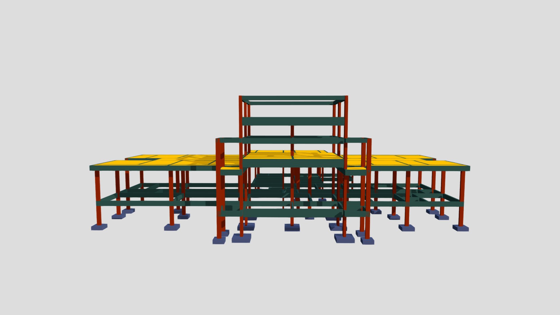 3D Structural Model of a Public Health Unit - Download Free 3D model by ...