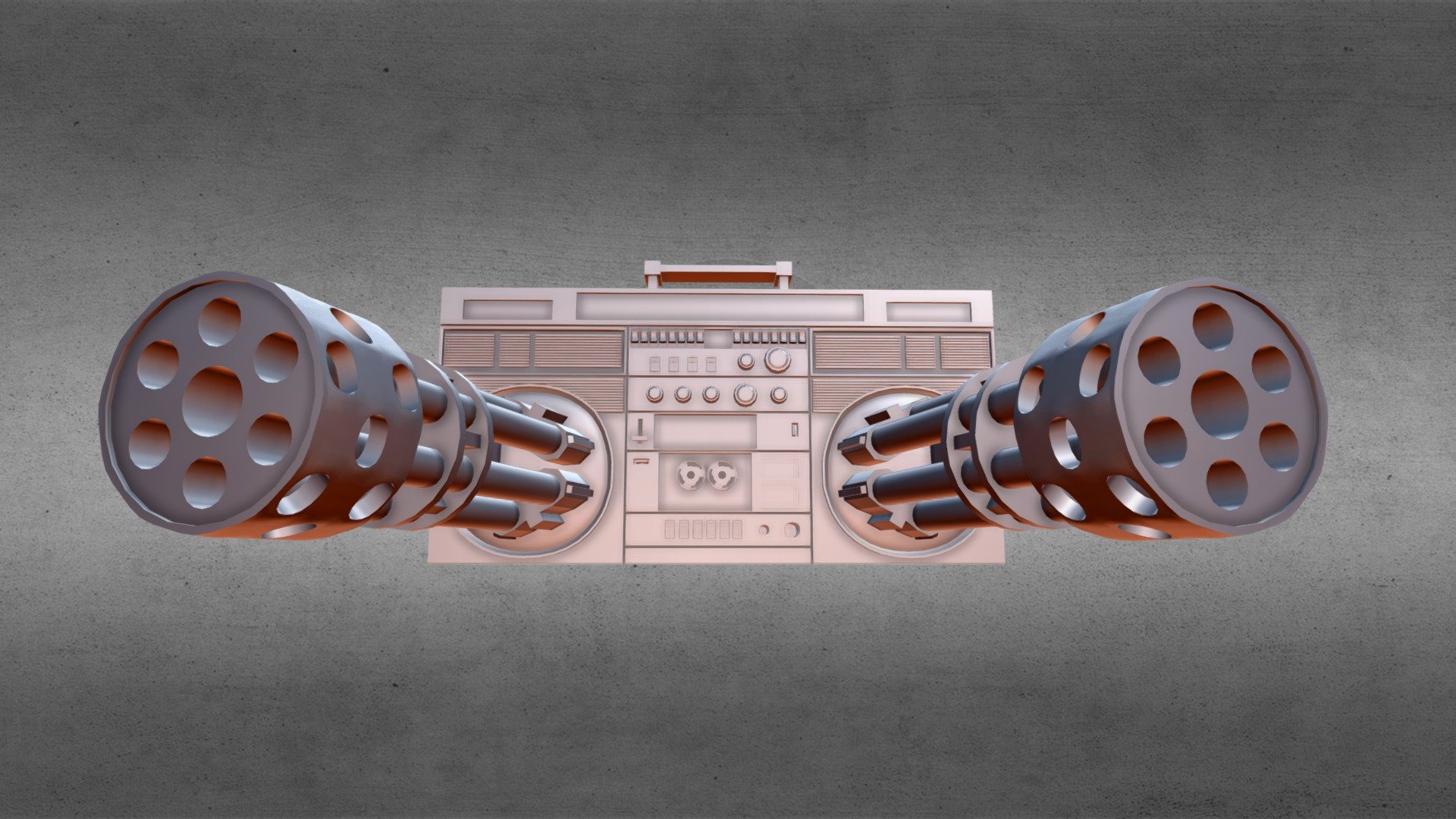 Boombox - 3D model by DokteurJerry [e3af8cd] - Sketchfab