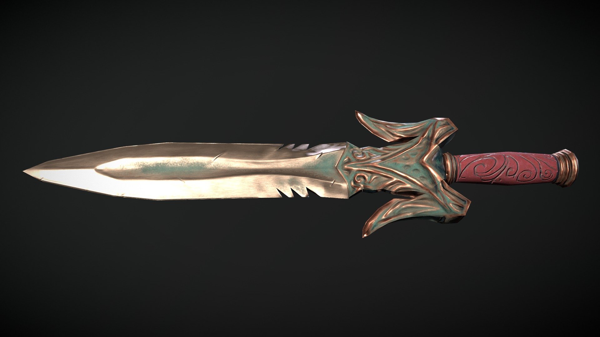 Ceremonial Blade (Philistia Sea Weapons) - 3D model by Joseph Montalvo ...