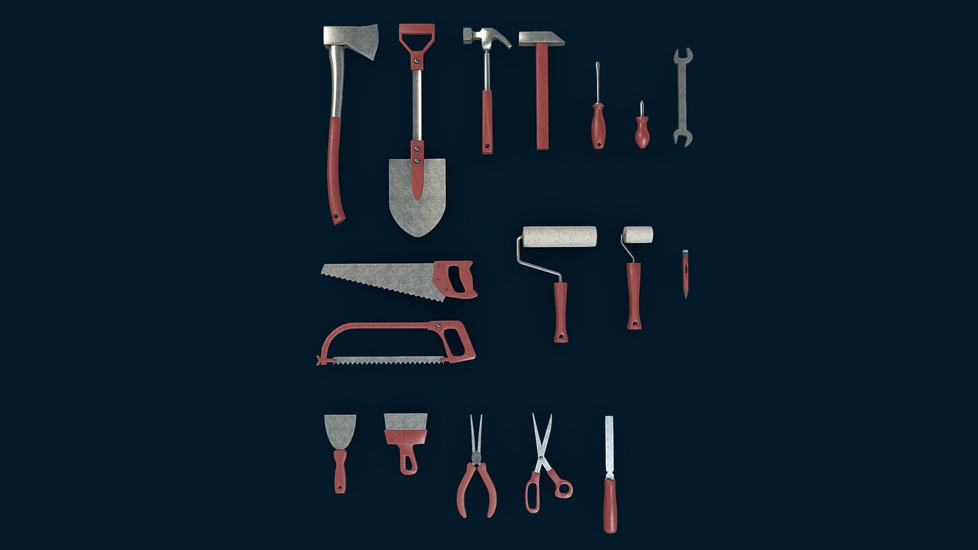 Tool Pack - 3D model by Atilla Kutluay Erdoğay (@akerdogay) [e3b05aa ...