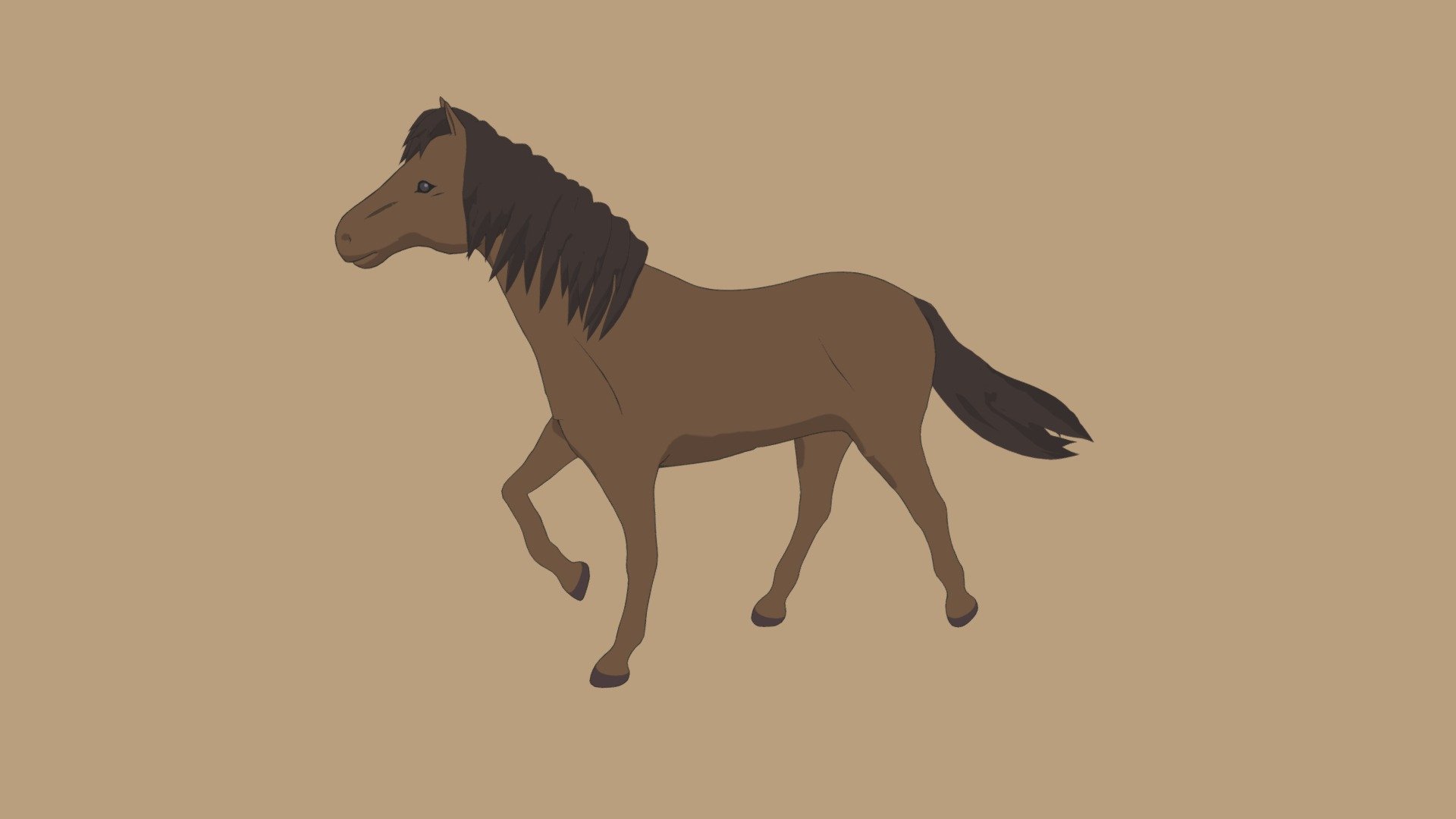 2D Horse Animated - Buy Royalty Free 3D model by ahingel [e3b165b ...