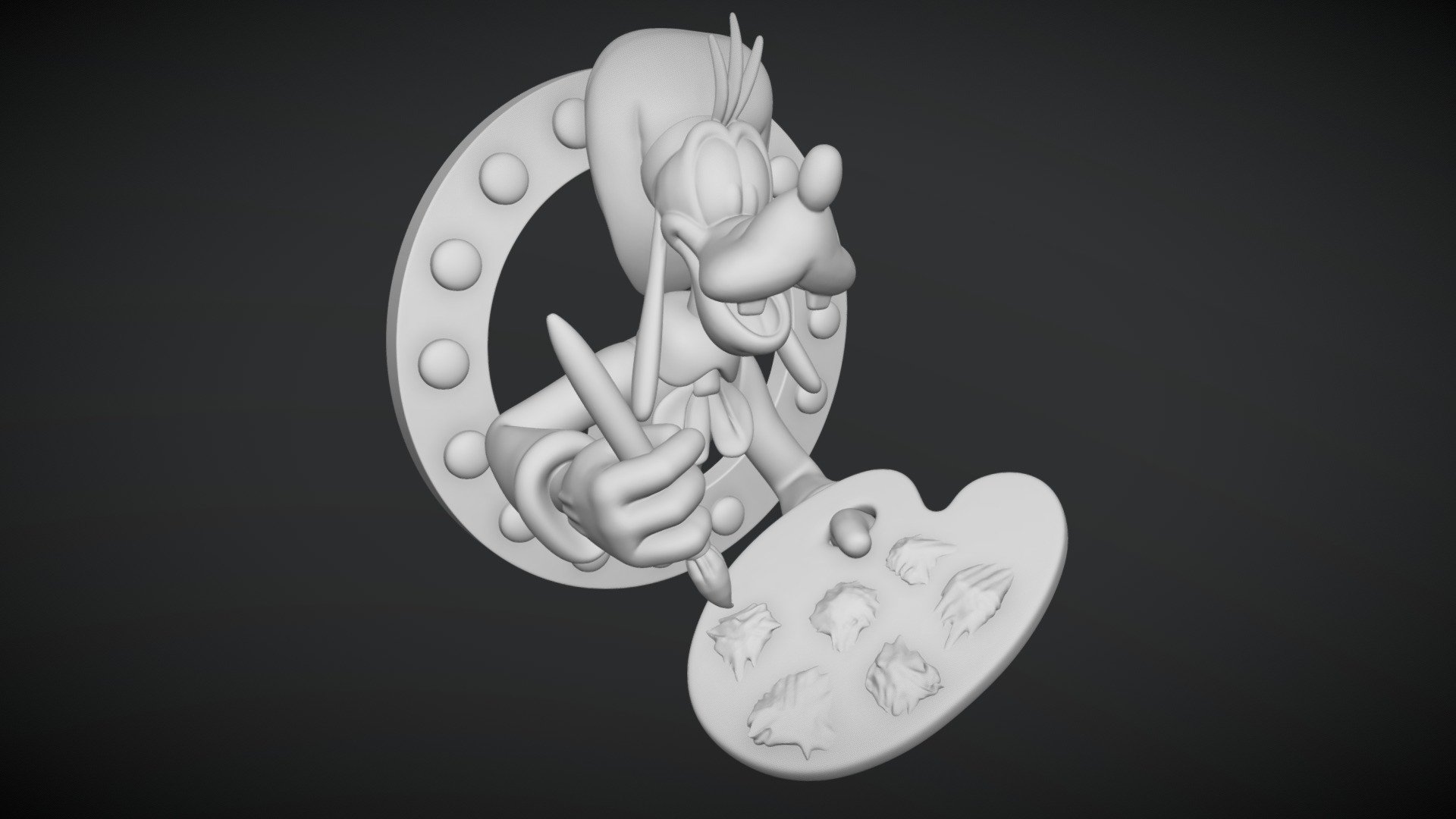 Goofy Painter - Buy Royalty Free 3D model by JaviHow (@javihow7 ...