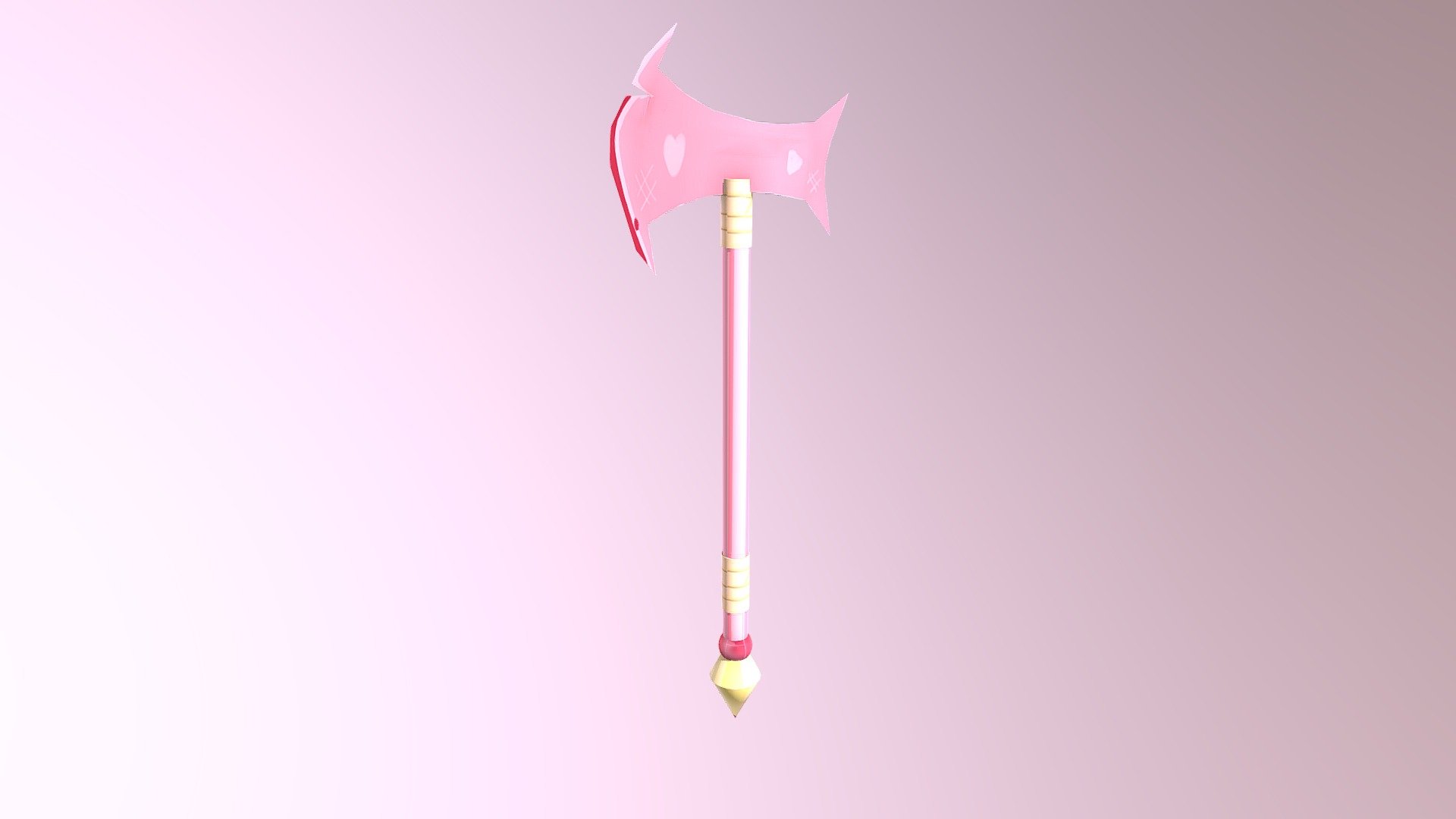 Cute battle axe - 3D model by Seline dorand (@mooniex05) [e3b63b3 ...