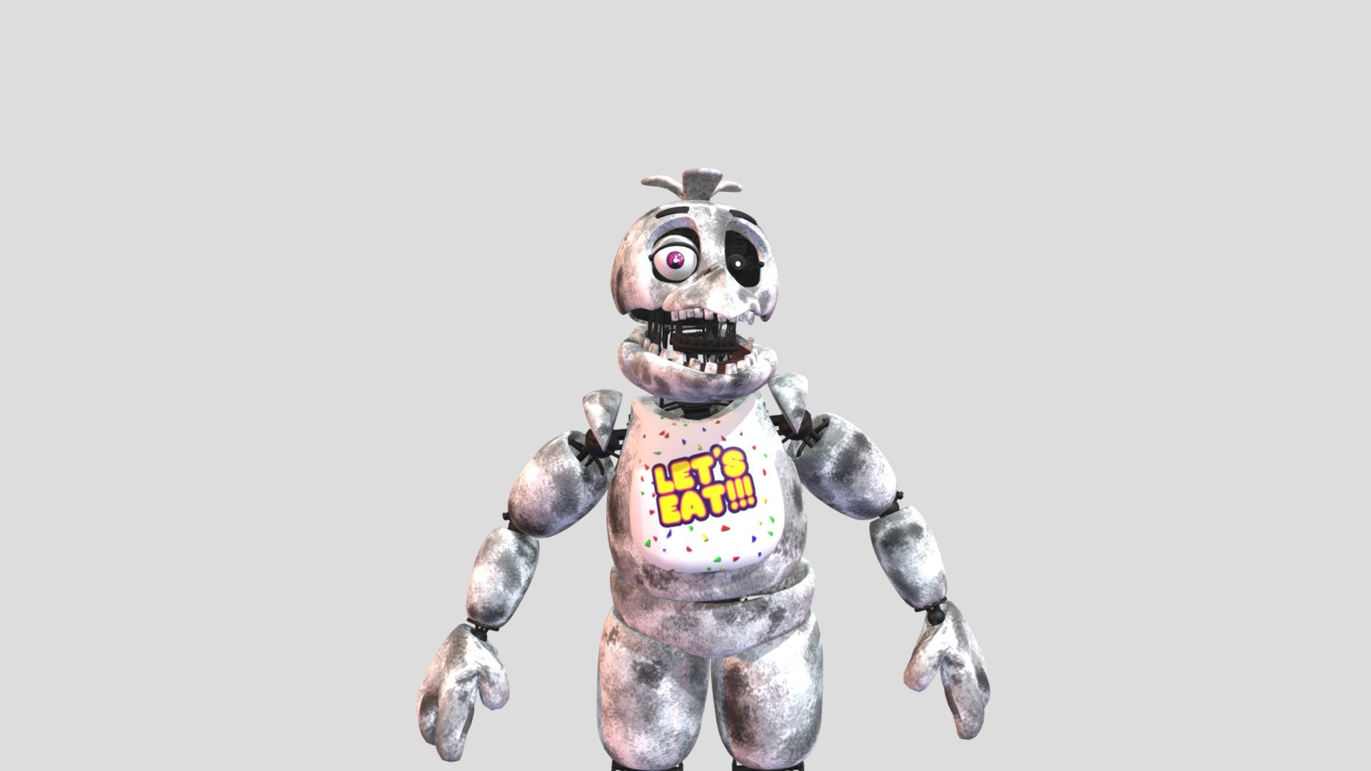 Torres Un Withered Chica by RealTorres15 - Download Free 3D model by ...