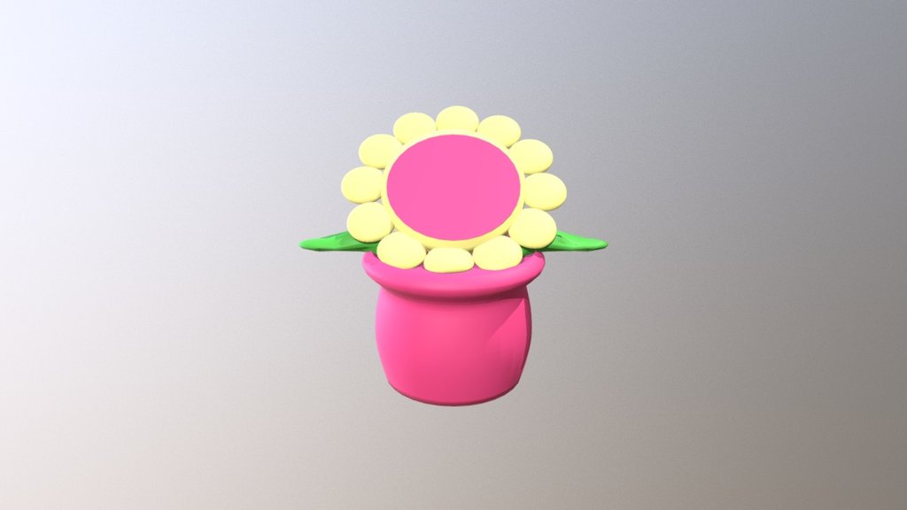 A simple potted flower - Download Free 3D model by davidguan [e3ba3bf ...