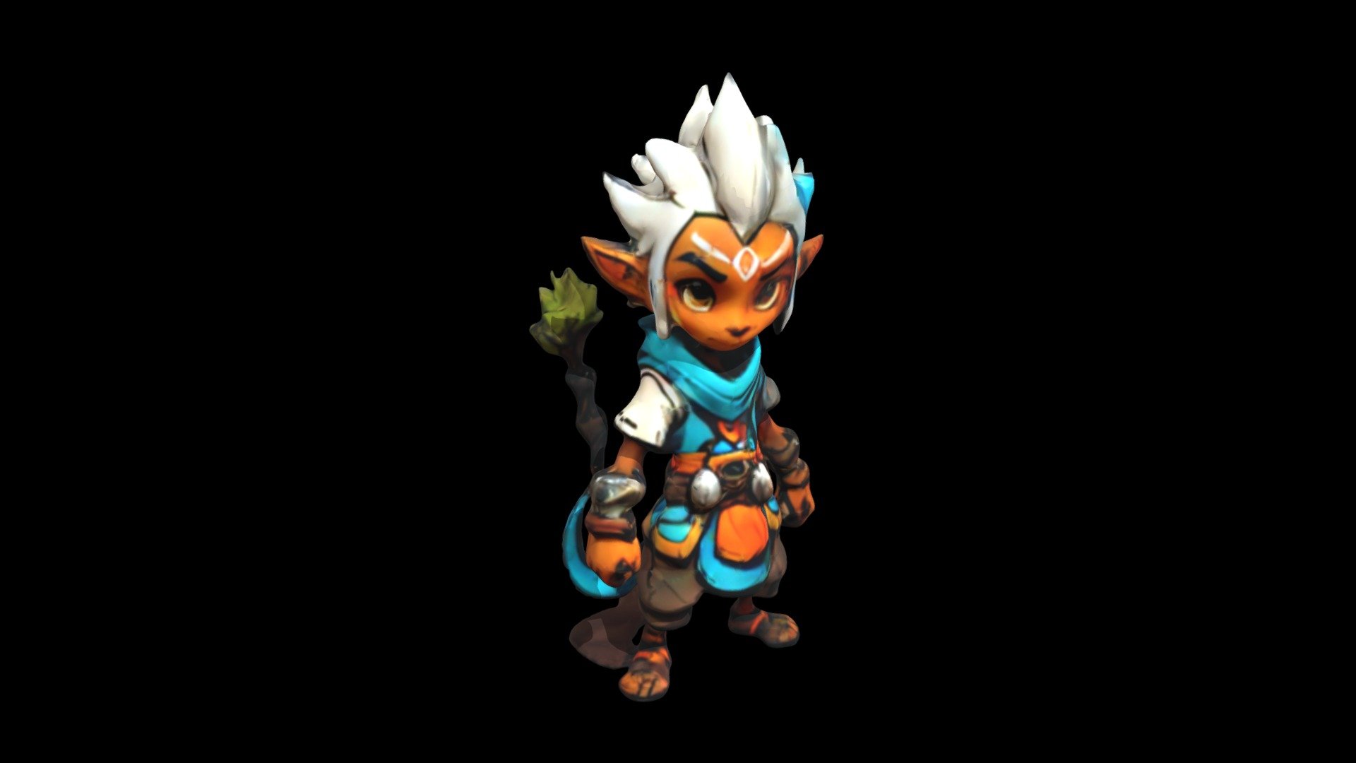 "Sprite of a video game character standing uprig - Download Free 3D ...