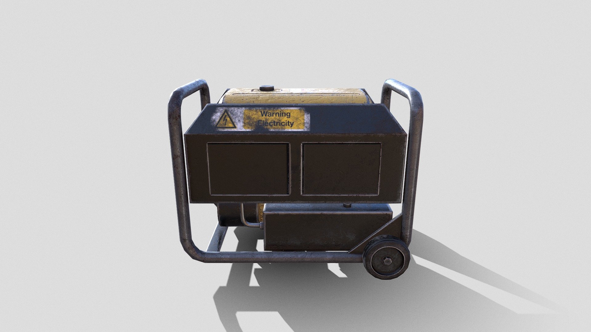 Electric Generator PBR Worn Dirt Low-poly - 3D model by vladretman ...