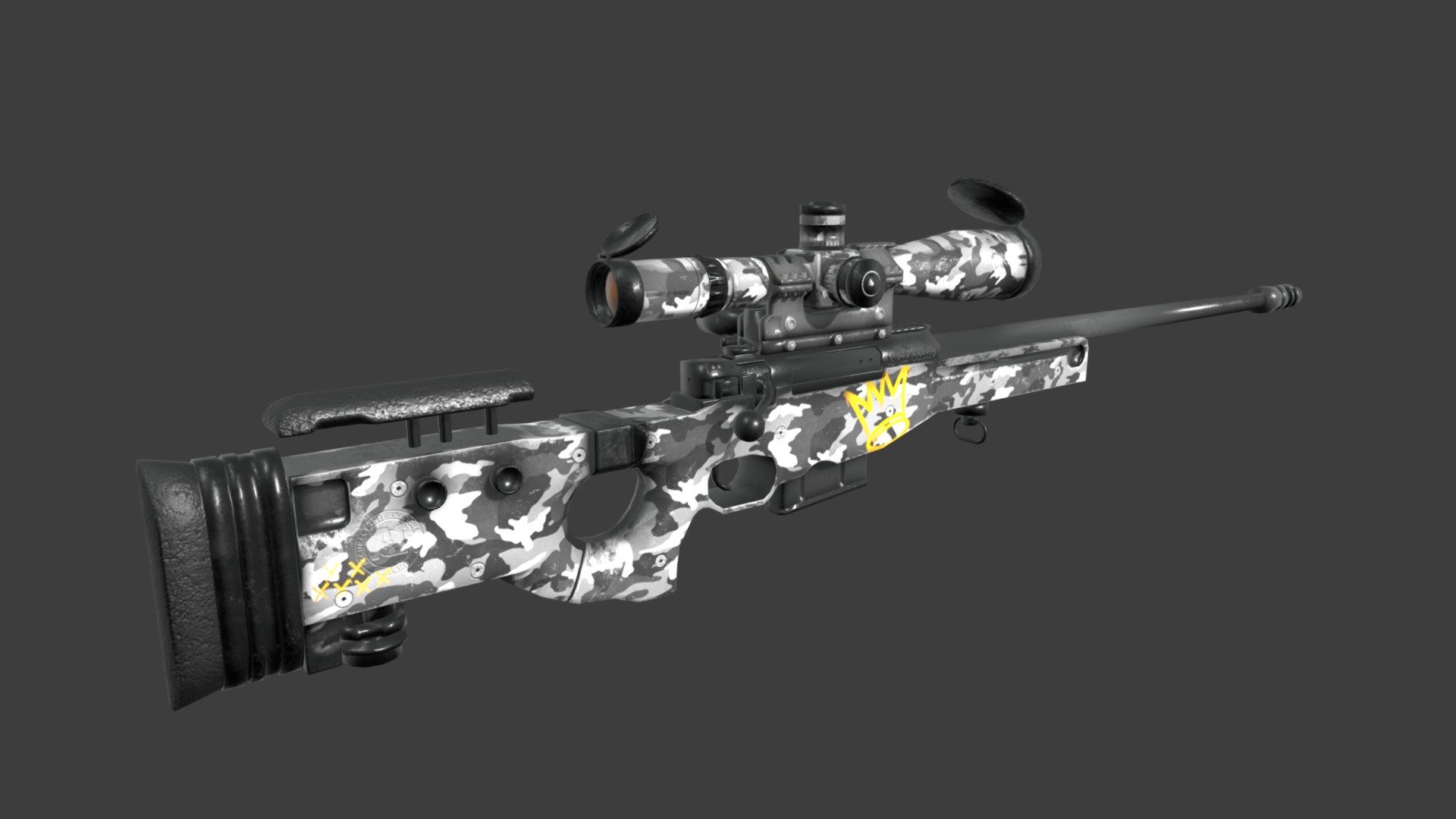L115A3 AWM - 3D model by Hariraj.R [e3bd9cb] - Sketchfab