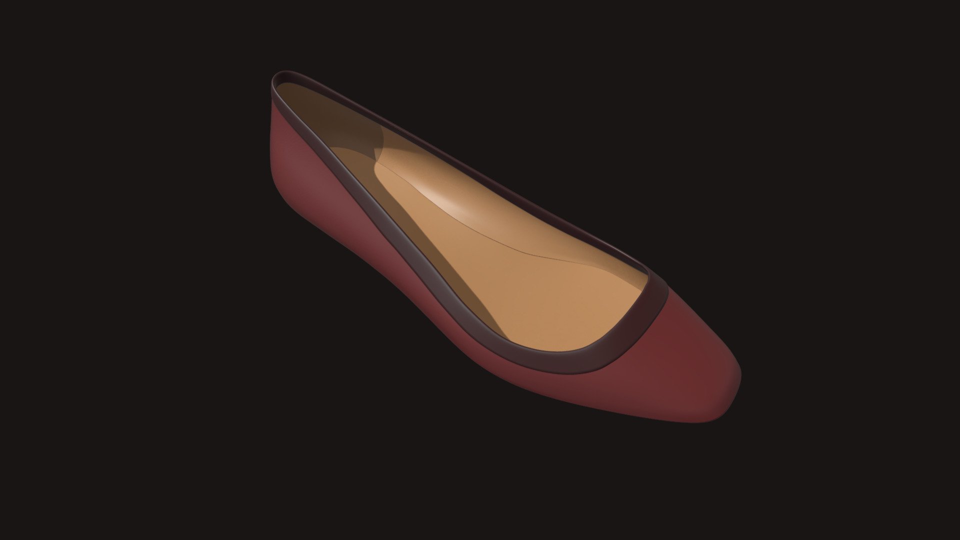 Low Poly Soft Square Toe Ballerina - 3D model by The Last Maker ...