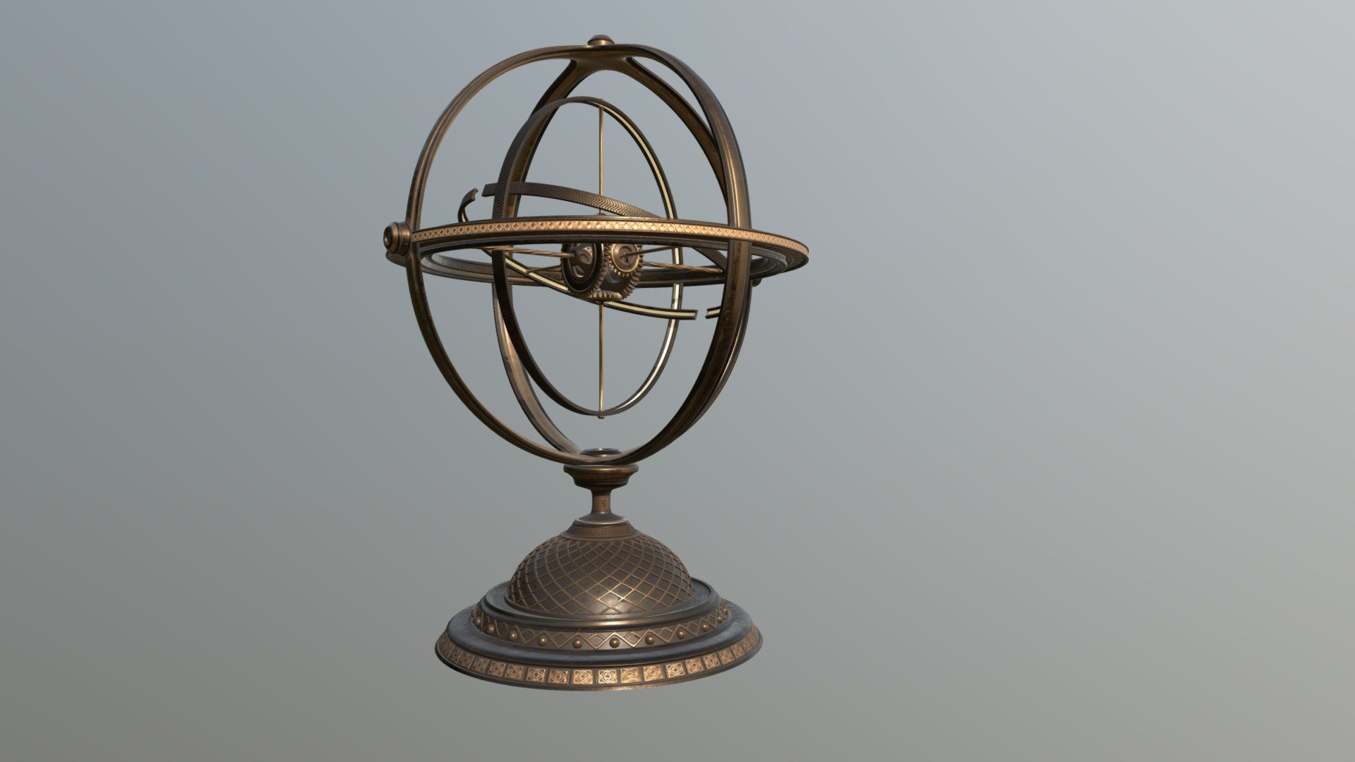 Armillary Sphere Clock Work Gear Celestial - Buy Royalty Free 3D model ...