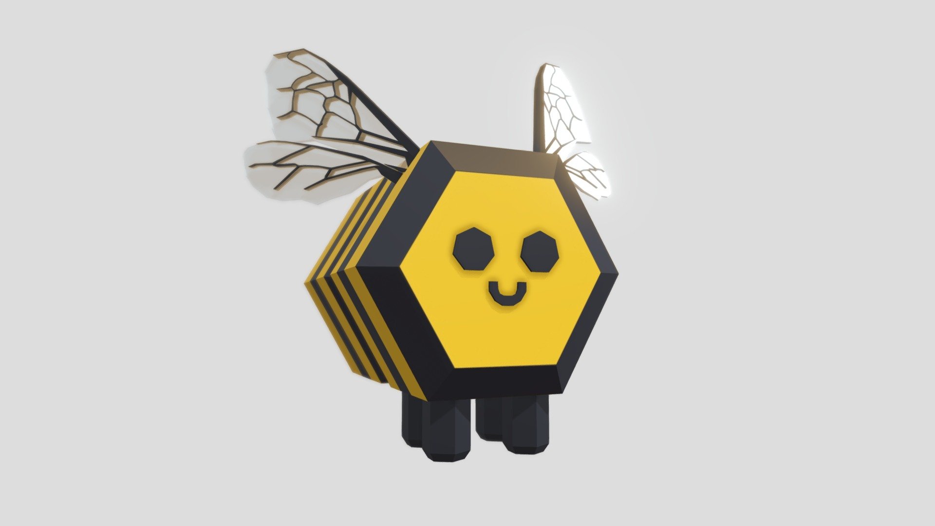 Bee - Low Poly - 3D model by DariaLoveCraft [e3c16e8] - Sketchfab
