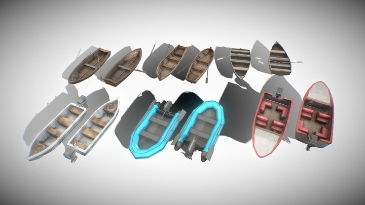 Boats 3D models - Sketchfab