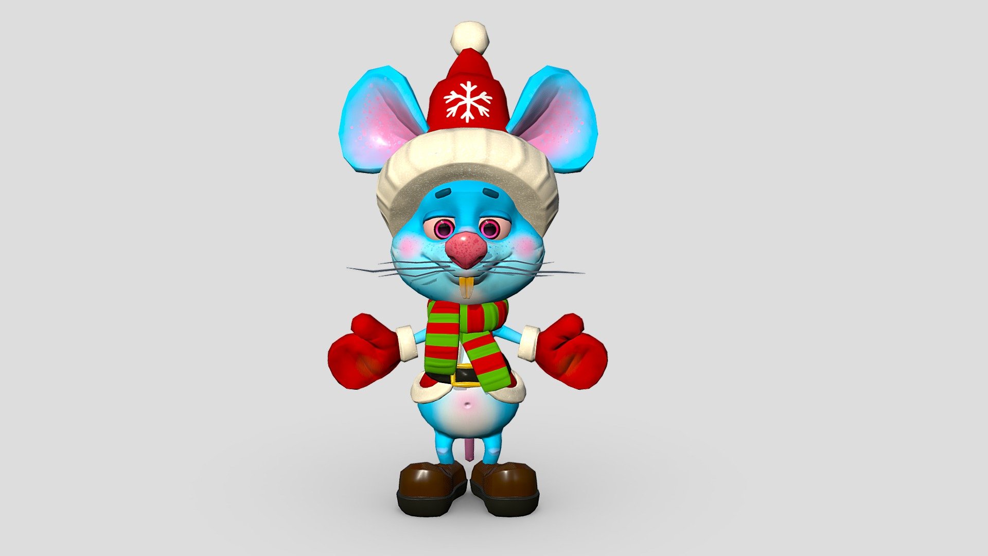 Cartoon Mouse Low poly - Buy Royalty Free 3D model by Saniodesign ...