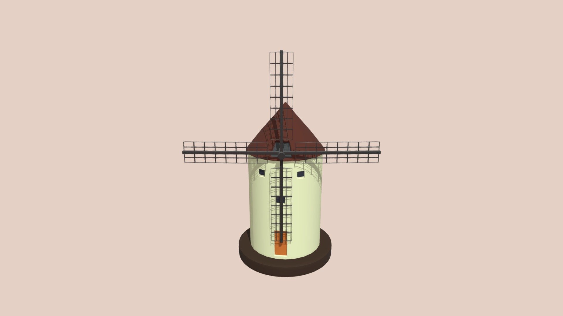 windmill - Download Free 3D model by eshtiyak.ra [e3c721f] - Sketchfab