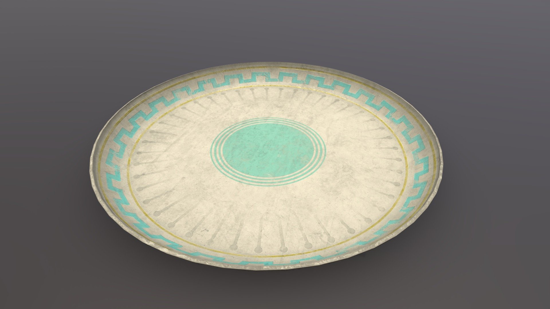Ancient Plate - Download Free 3D model by Oldmode [e3ca8f1] - Sketchfab