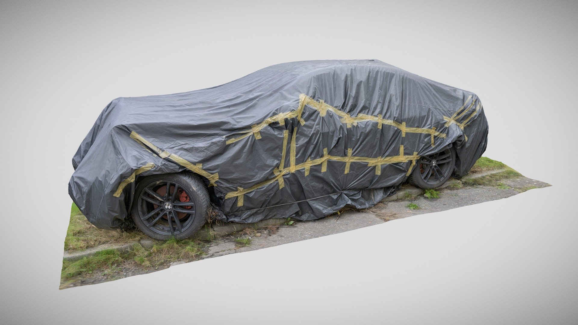 Car Under Tarpaulin - Buy Royalty Free 3D model by scansfactory ...