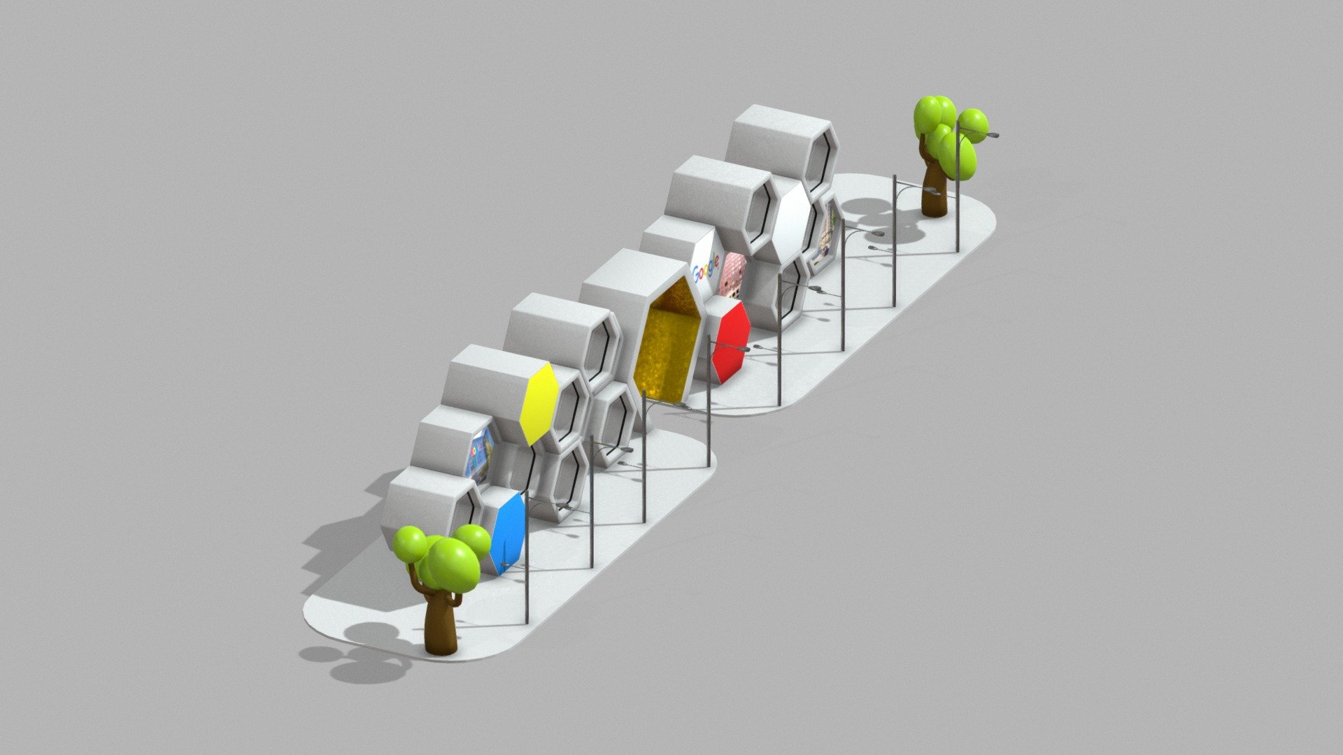 Exa Google Building - Download Free 3D model by Andres Bonomi ...