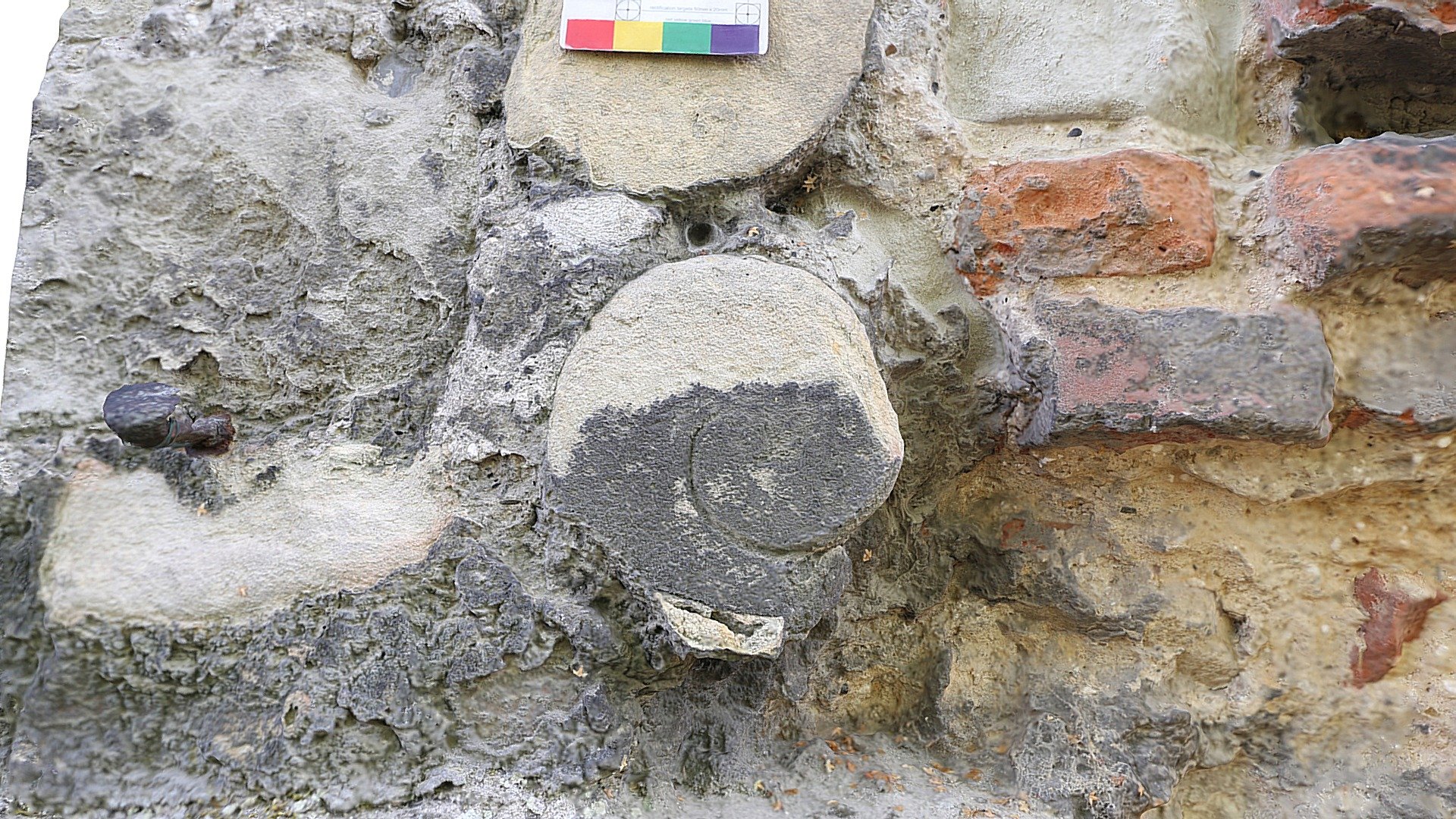 Reused 'scroll' fragment Q1 - 3D model by Rochester Cathedral ...