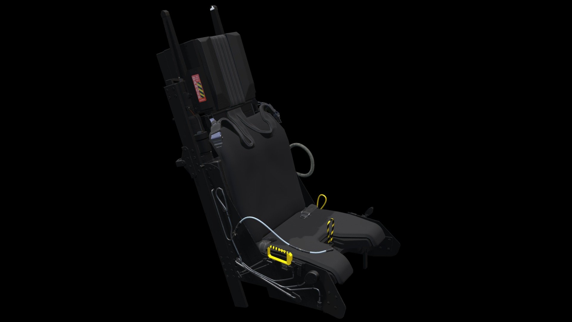 MK16 Ejection Seat -mid poly asset - 3D model by Simon Skutka ...