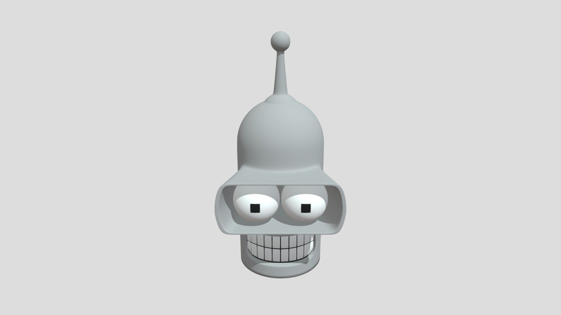 Bender head Futurama - Download Free 3D model by Albdiv88 [e3d763f] - Sketchfab