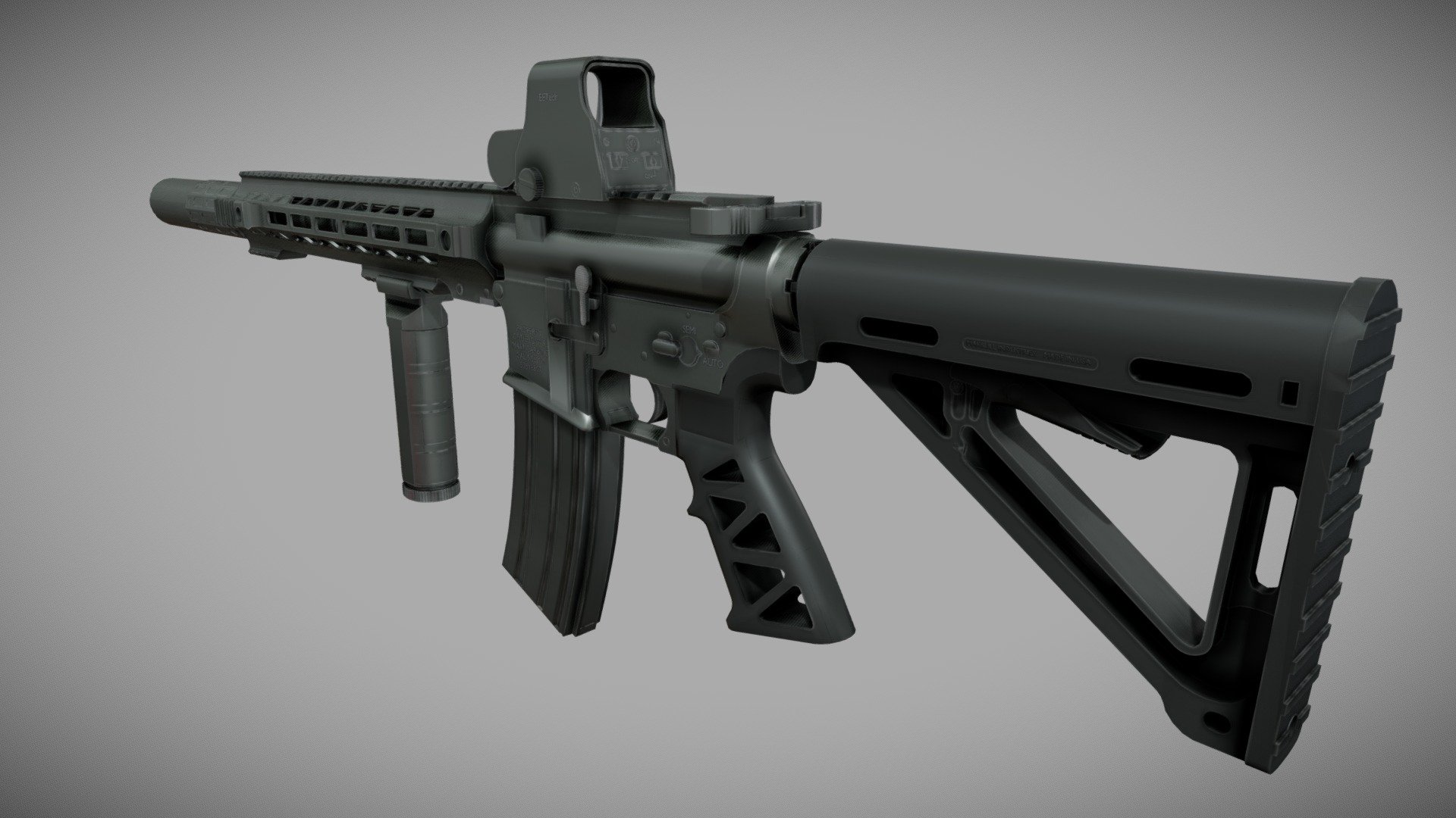 M4A1 assault rifle - 3D model by Veebroush [e3d9814] - Sketchfab