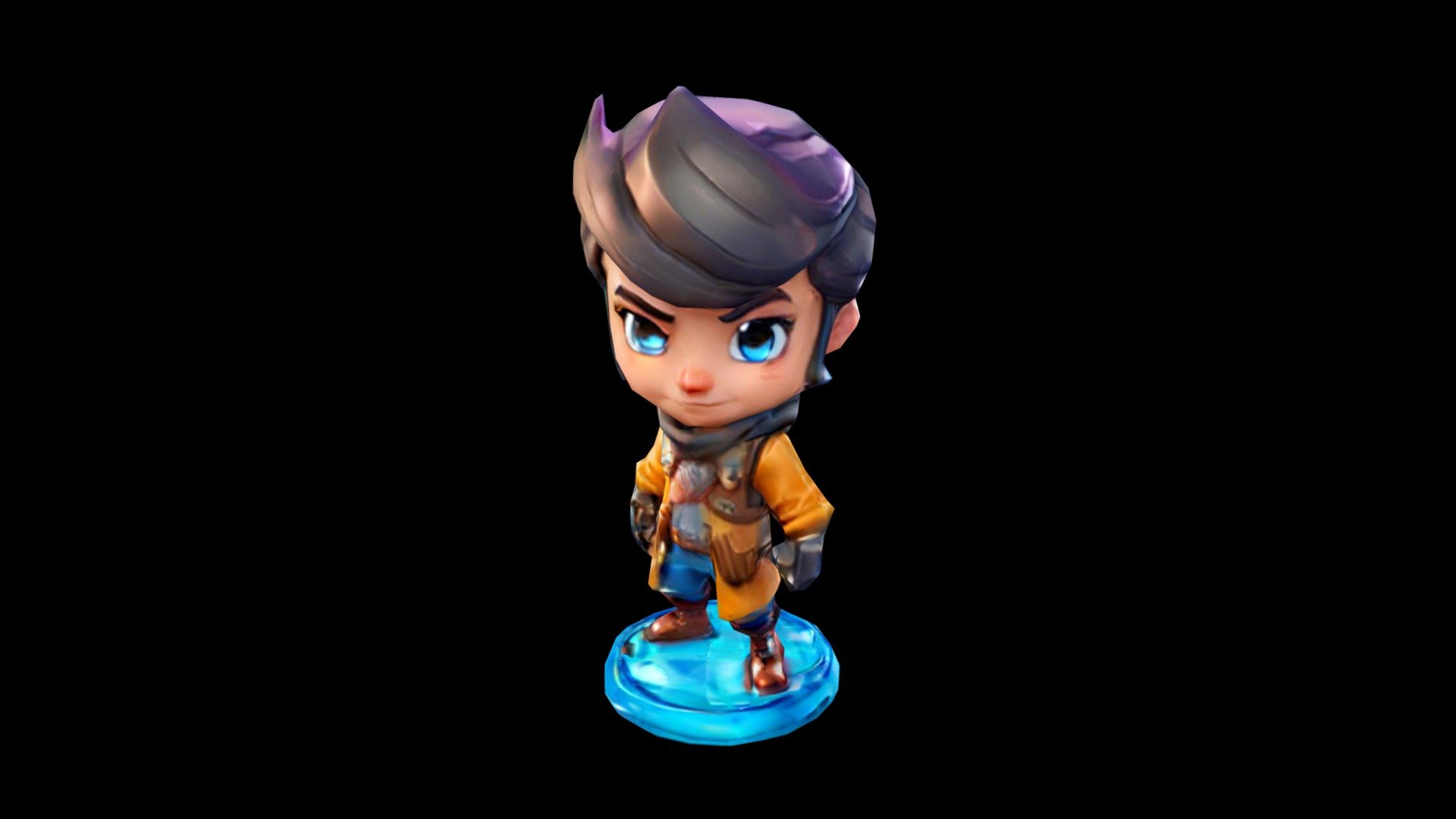 "Electric Blue Action Figure The Animated Toy Ca - Download Free 3D ...