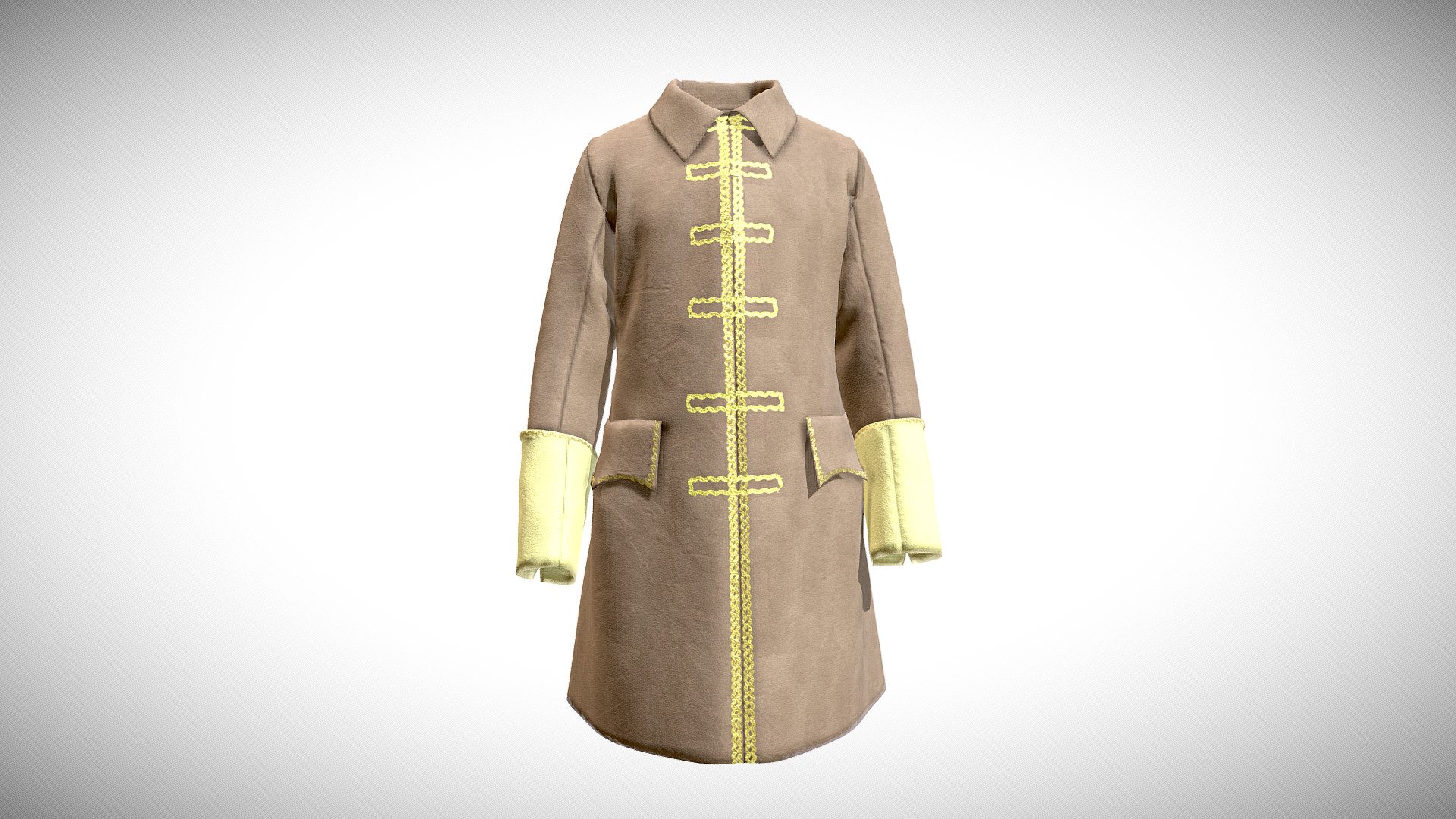 Coat #4 from a historical engraving - Download Free 3D model by ...