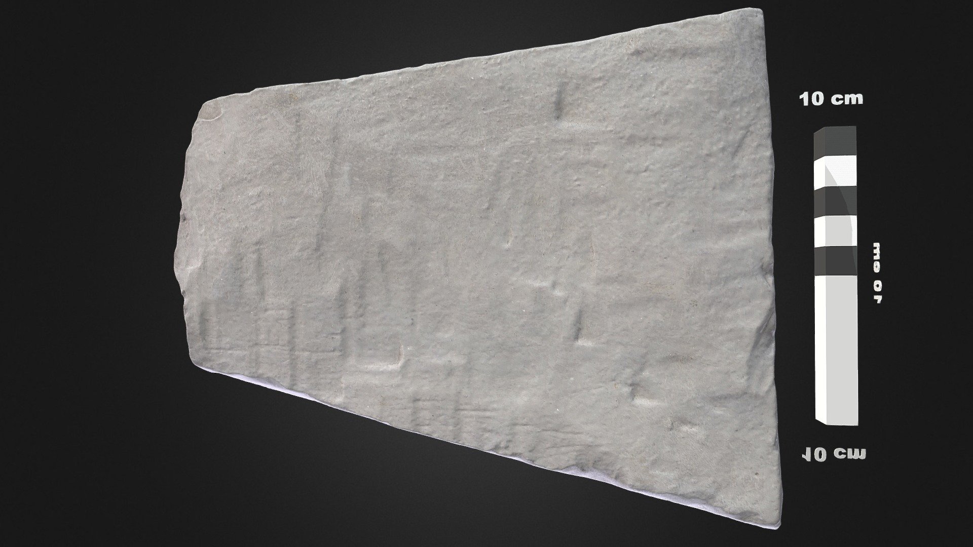 Unfinished Limestone Restoration Slab - 3D model by Institut d ...