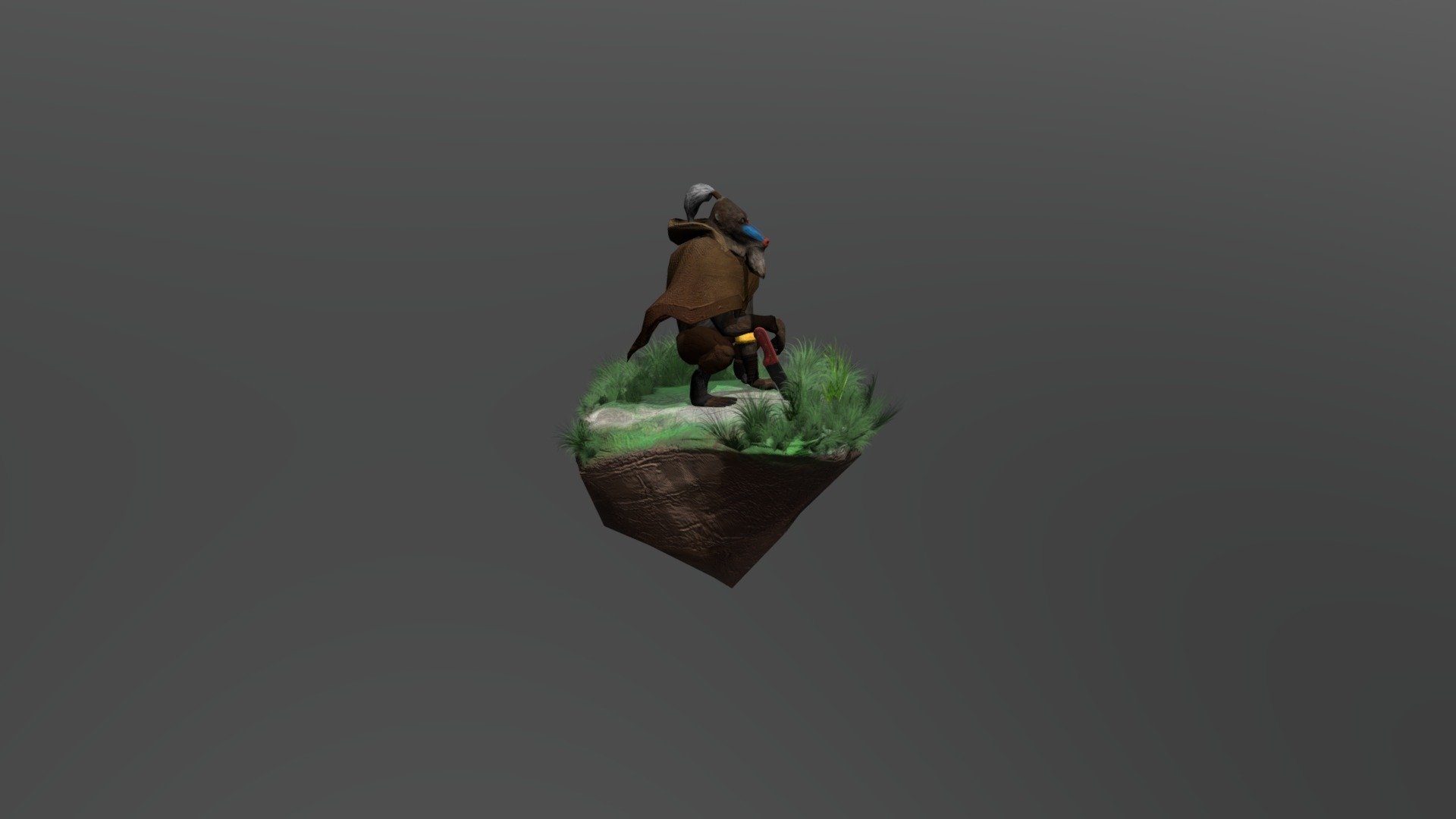 Monkey Adventurer - 3D model by Juzva [e3dedea] - Sketchfab