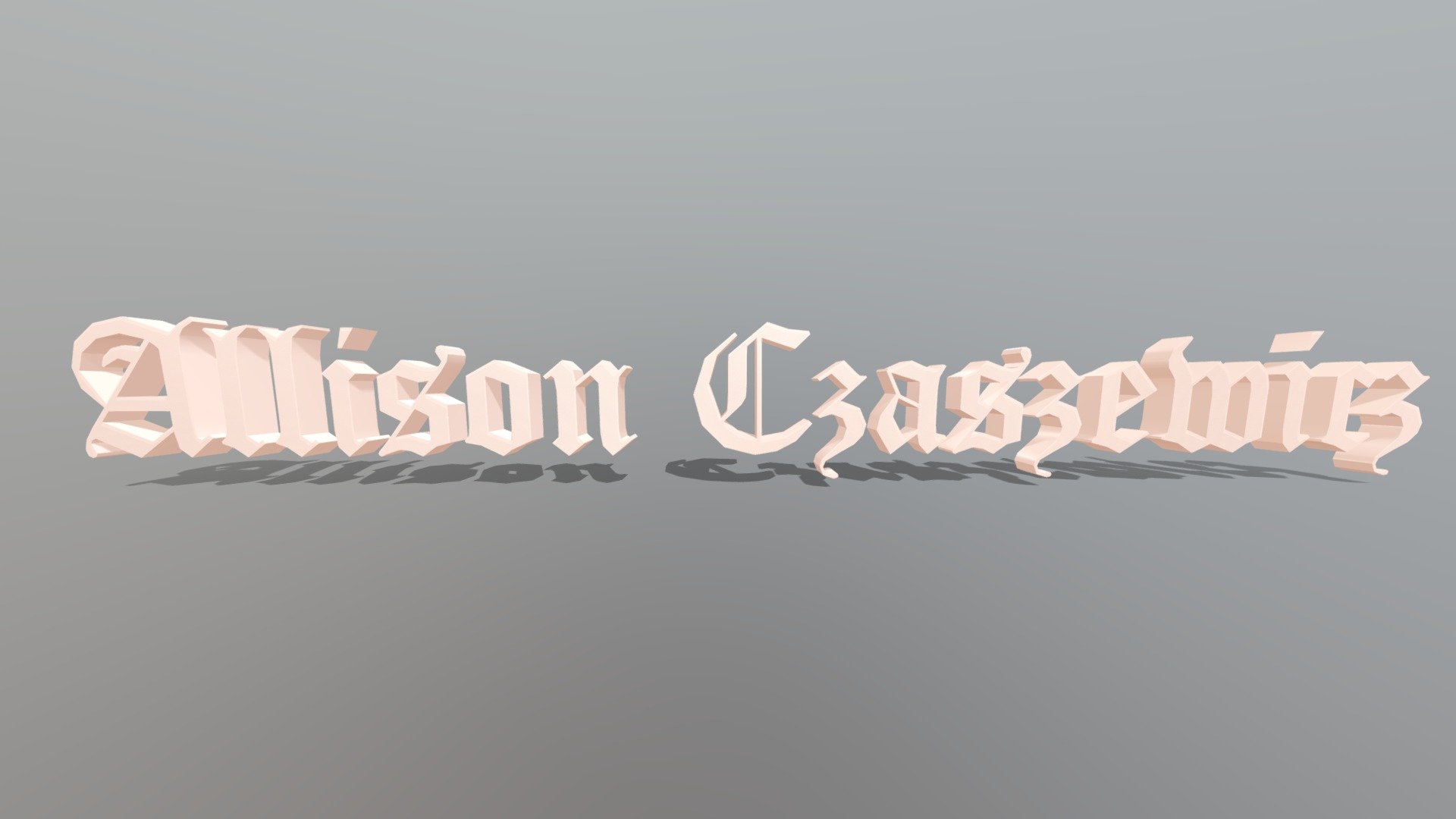 signature - 3D model by aczaszew [e3df360] - Sketchfab
