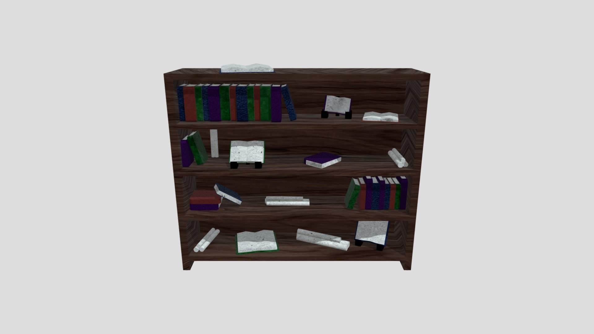 Short Bookcase - Download Free 3D model by 8549 [e3e0f02] - Sketchfab