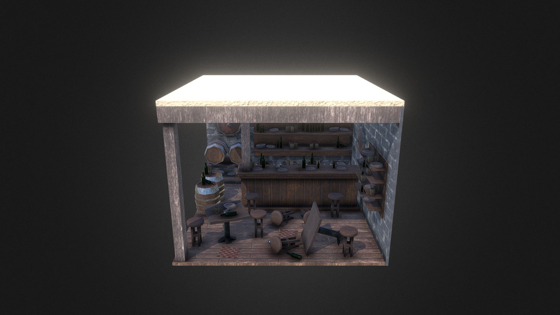 PF1 'Merchants Market' (Medieval Tavern) - Download Free 3D model by ...