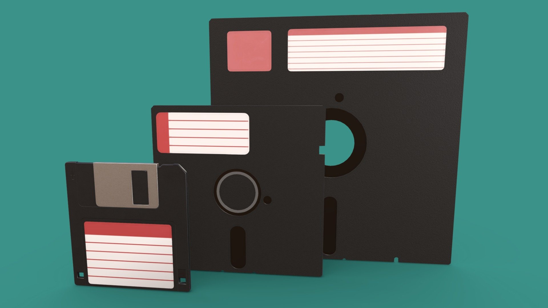 Floppy Disks - Buy Royalty Free 3D model by Unconid [e3e3dd1 ...