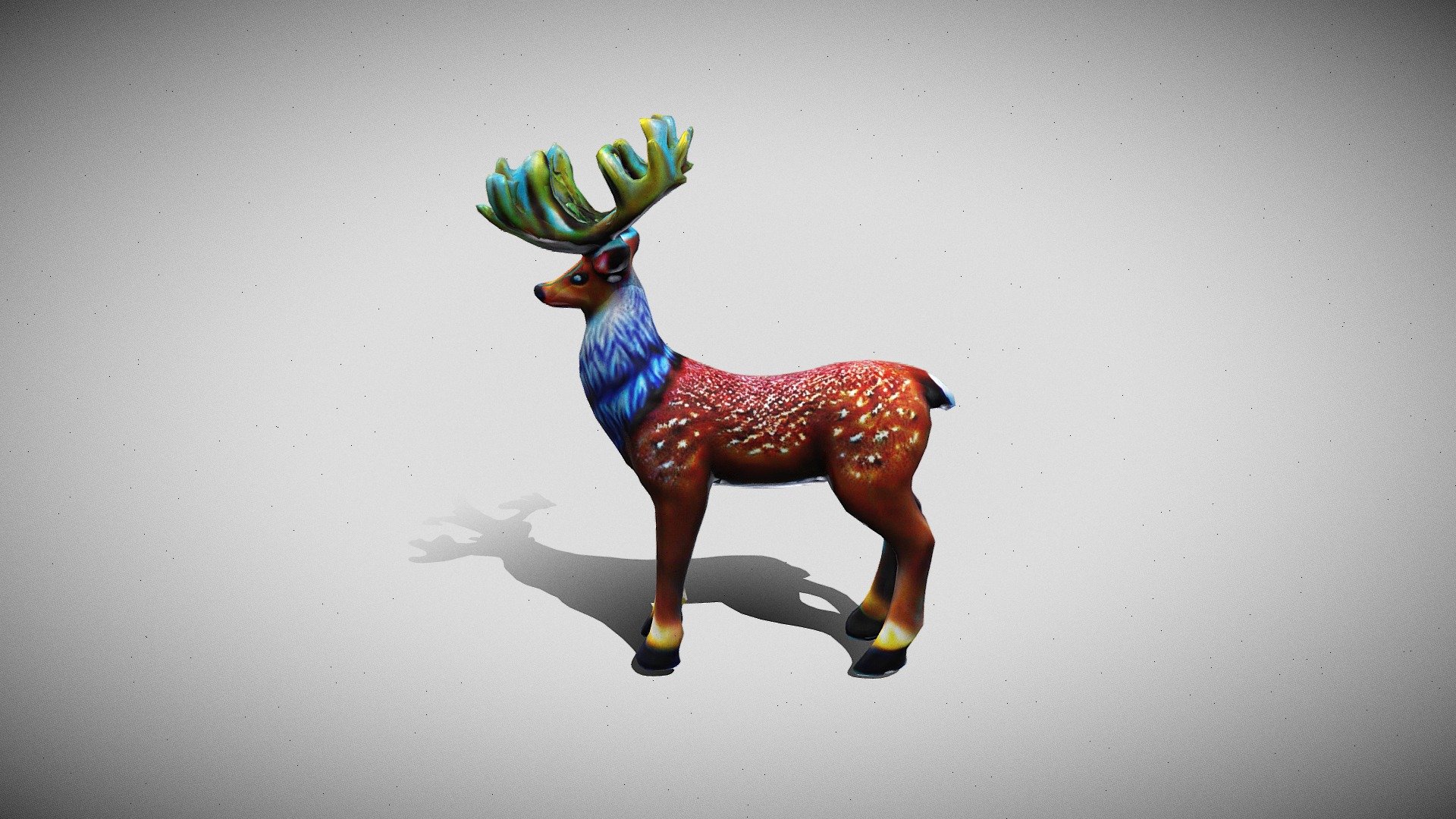 Stylized Deer Optimized - Buy Royalty Free 3D model by xxsipro [e3e618b ...