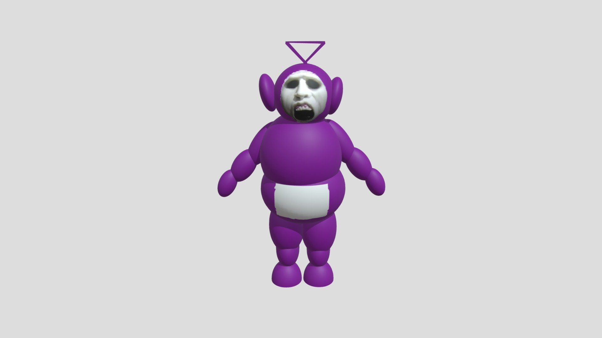 tinky winky - Download Free 3D model by jey9allen [e3e9df2] - Sketchfab