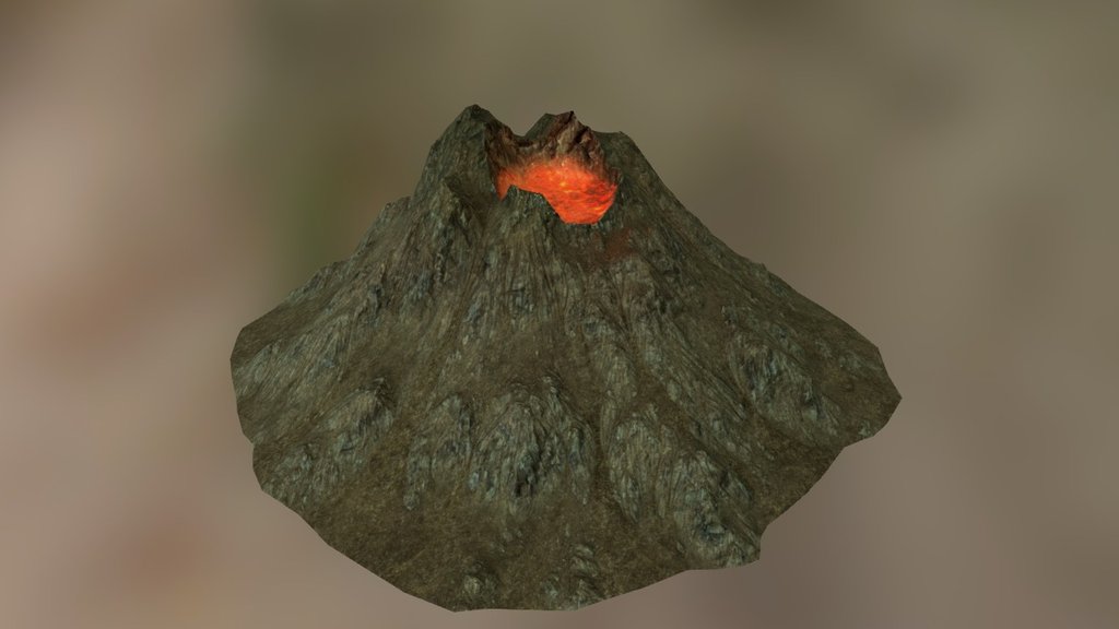 Volcano - 3D model by cgjerry87 [e3eaf33] - Sketchfab